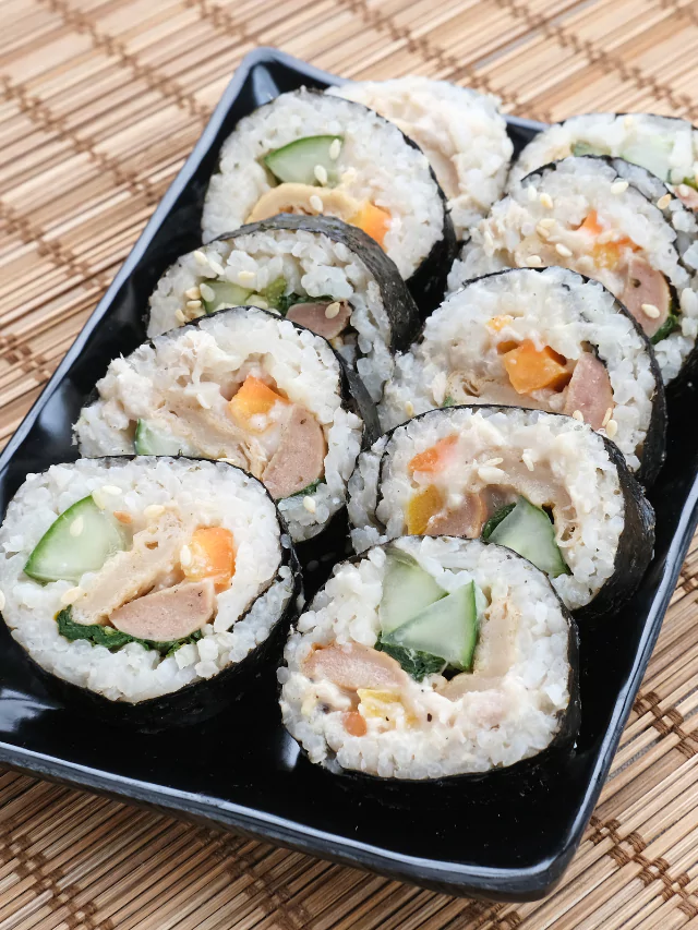 Korean Tuna Gimbap Recipe - Wasian Cookery