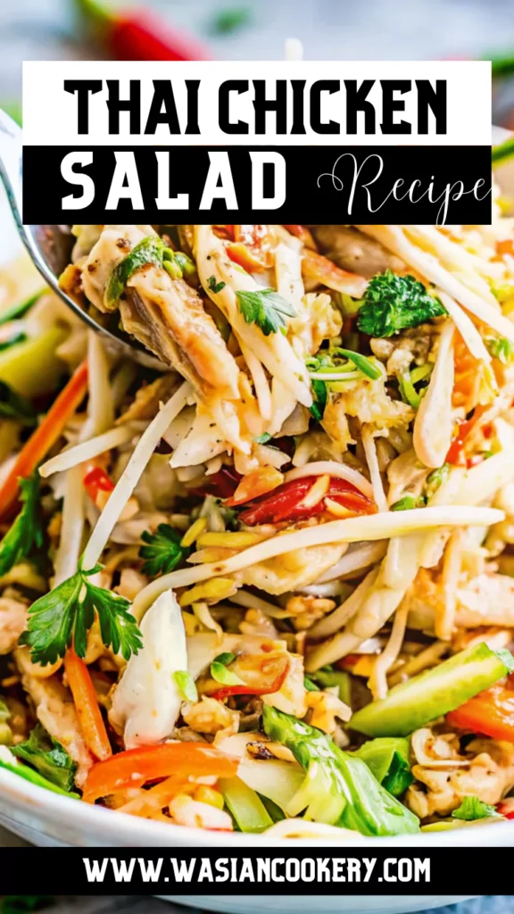 Thai Chicken Salad - Wasian Cookery