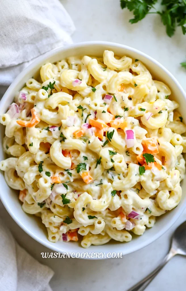 Classic Macaroni Salad - Wasian Cookery